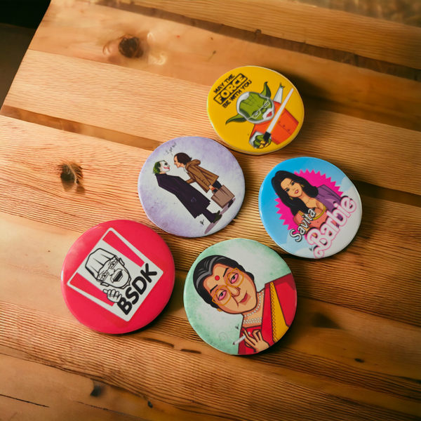 Assorted Color Background Magnet Set - Graphicurry Store